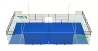 FX-P03 360 Full Panoramic Padel Court | Outside Paddle Court